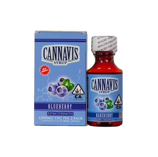CANNAVIS - CANNAVIS BLUEBERRY EXTRA STRENGTH SYRUP 1000MG